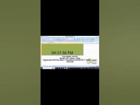 ଆମେ Ms Excel କେମିତି Digital clock ⏰ ବନାଇବା #computer #msexcel #education #viral #india #shorts ...