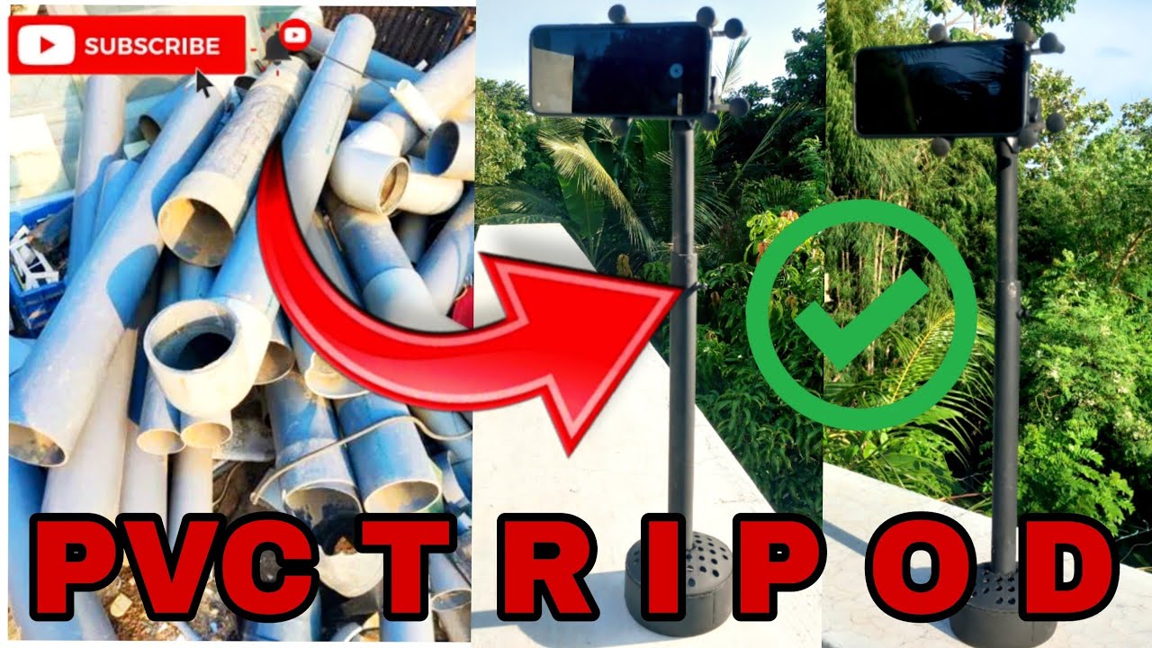 my first tech vlog |how to make pvc tripod| tripod making at home - YouTube