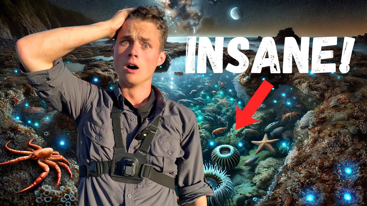 Searching For Creepy Tide Pool Creatures at NIGHT! - YouTube