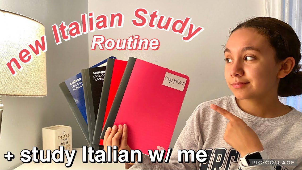 My *NEW* ITALIAN STUDY METHOD/ROUTINE + study Italian w/ me🇮🇹 - YouTube