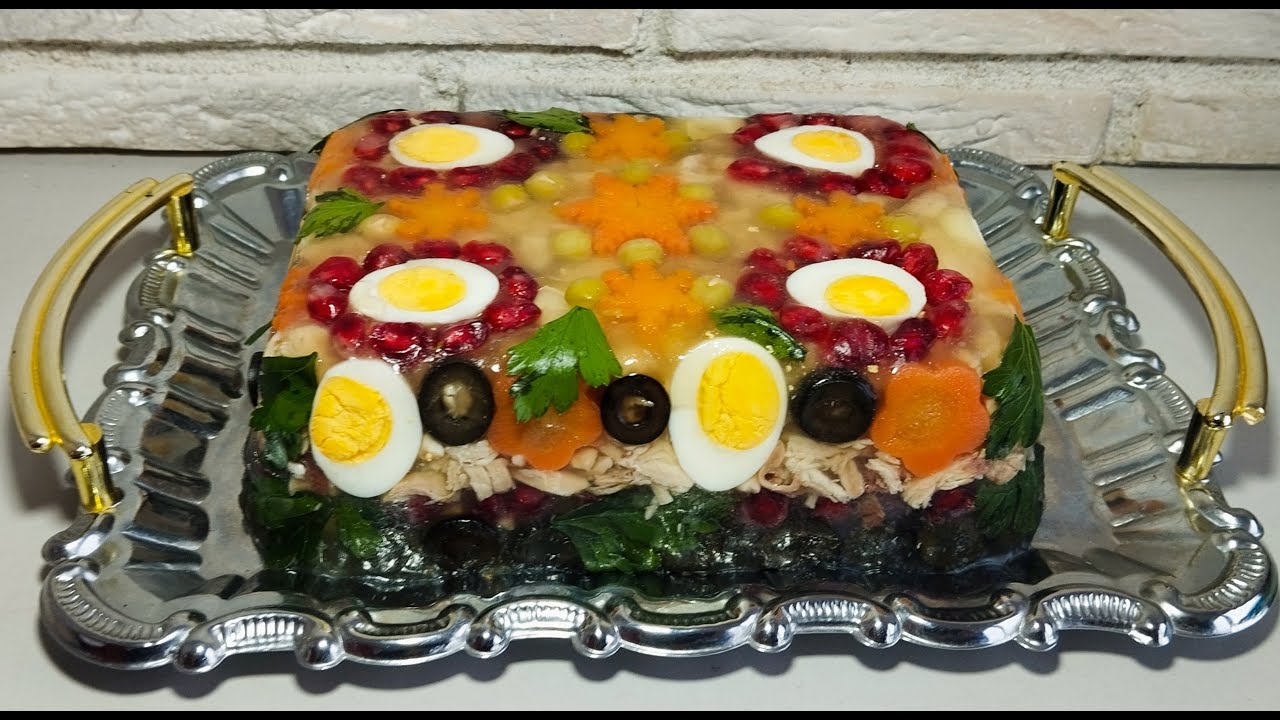 Super Easy Aspic Chicken Recipe! Perfect For a Festive Dinner - YouTube