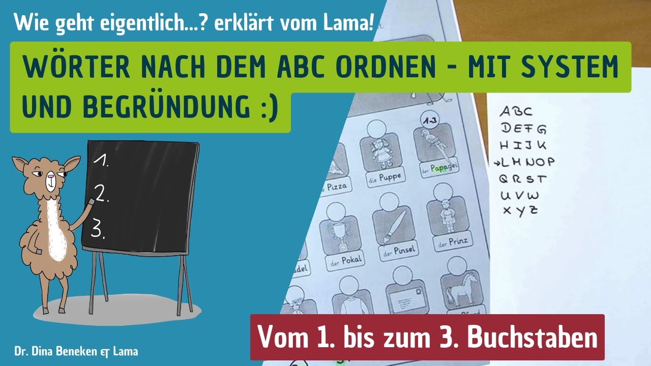 Wörter nach dem Alphabet ordnen - ab Klasse 2 mit System (und warum Du ...