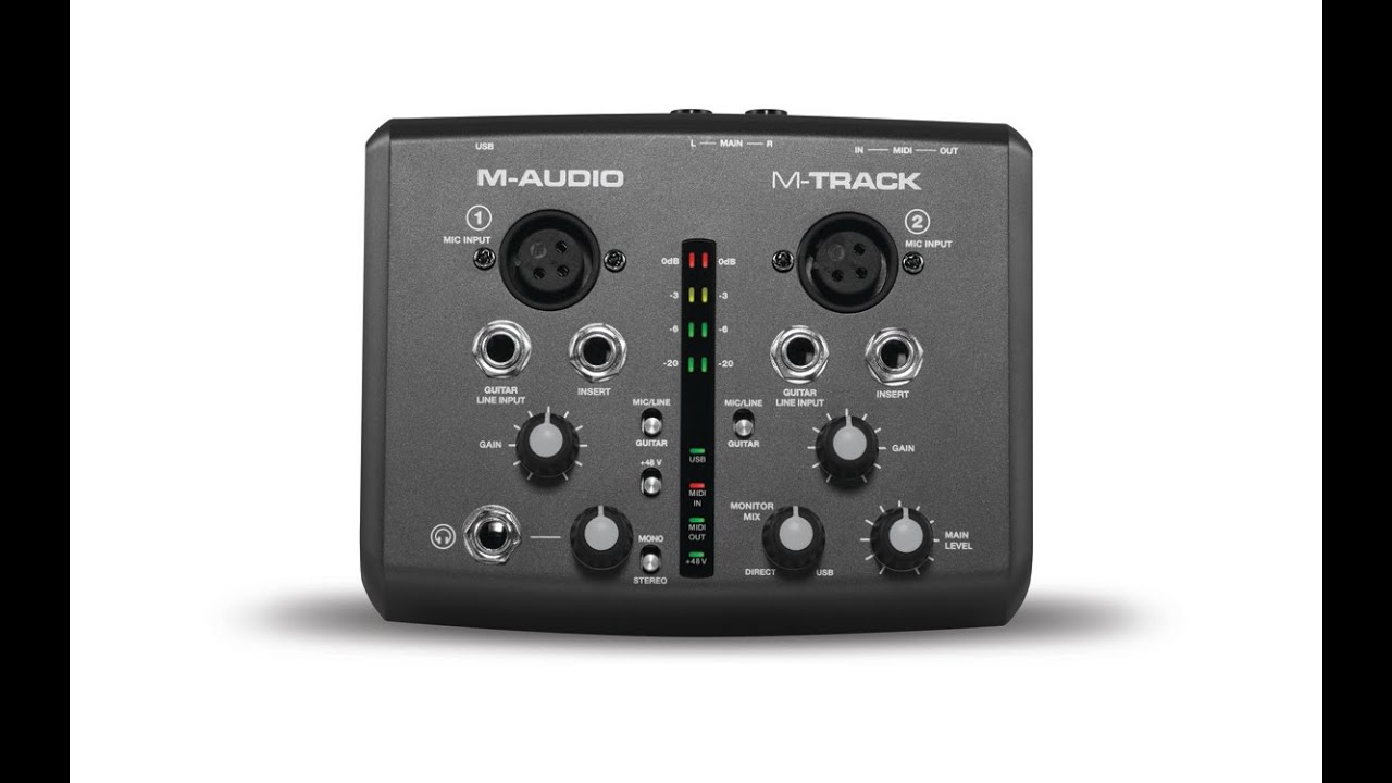 M Audio M Track | M Audio Interface | M Audio M Track Demo - YouTube