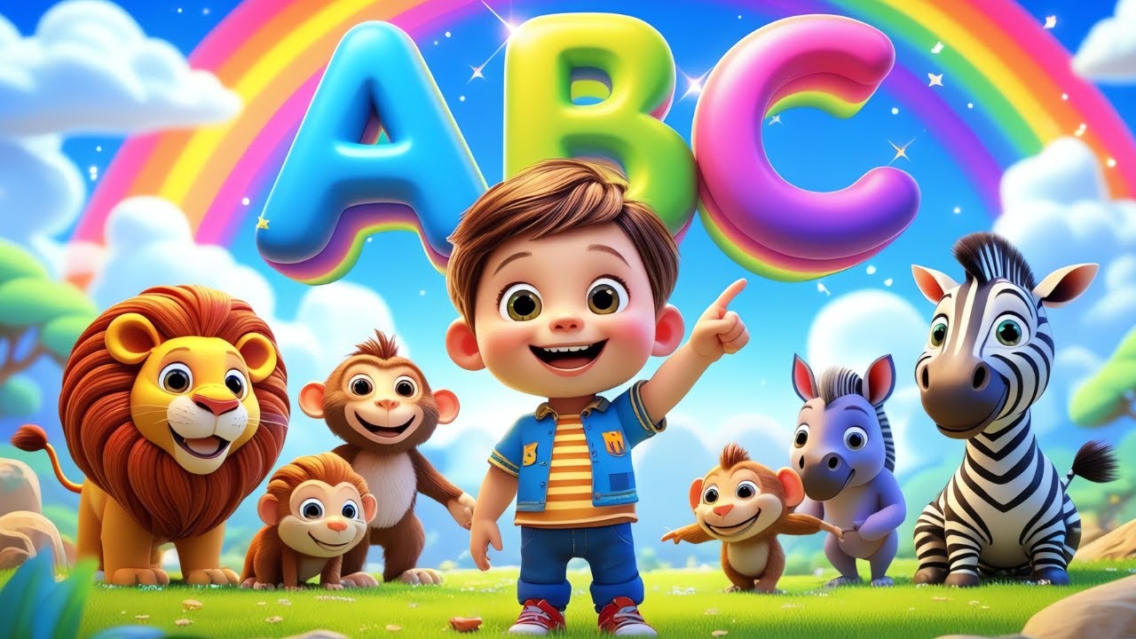 ABC Alphabet Song for Kids | Fun Learning with Cute 3D Characters ...