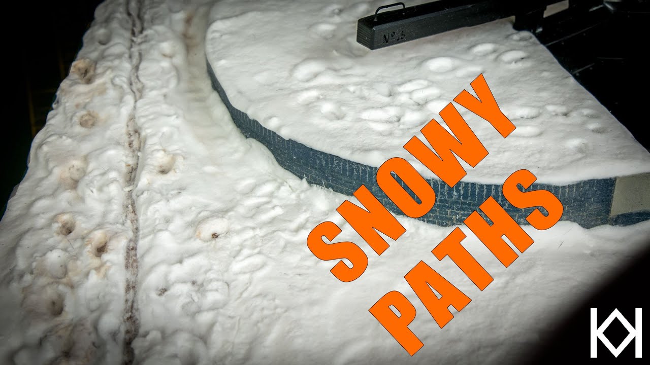 Snow and Ice Diorama - Paths and Footprints - YouTube