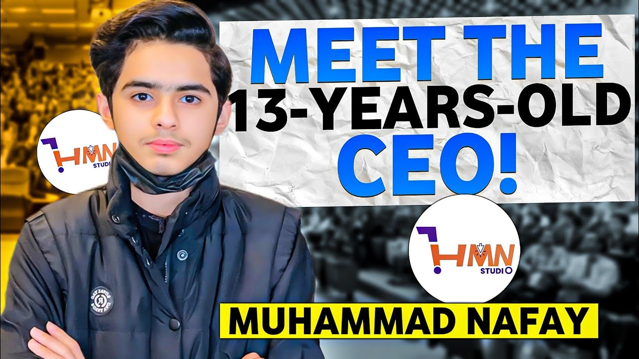 MEET PAKISTAN'S YOUNGEST CEO AT 13 YEARS OLD WHO'S TAKING THE BUSINESS WORLD BY STORM - YouTube