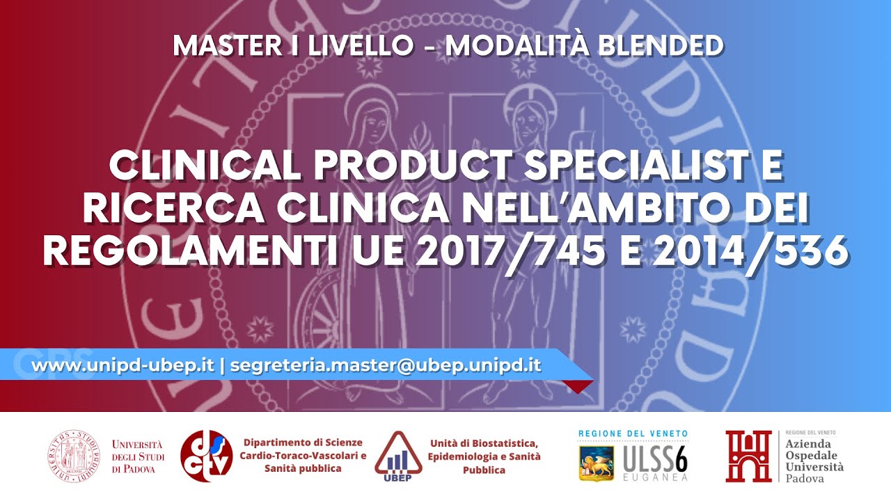 Master I livello - Clinical Product Specialist e ricerca clinica - YouTube