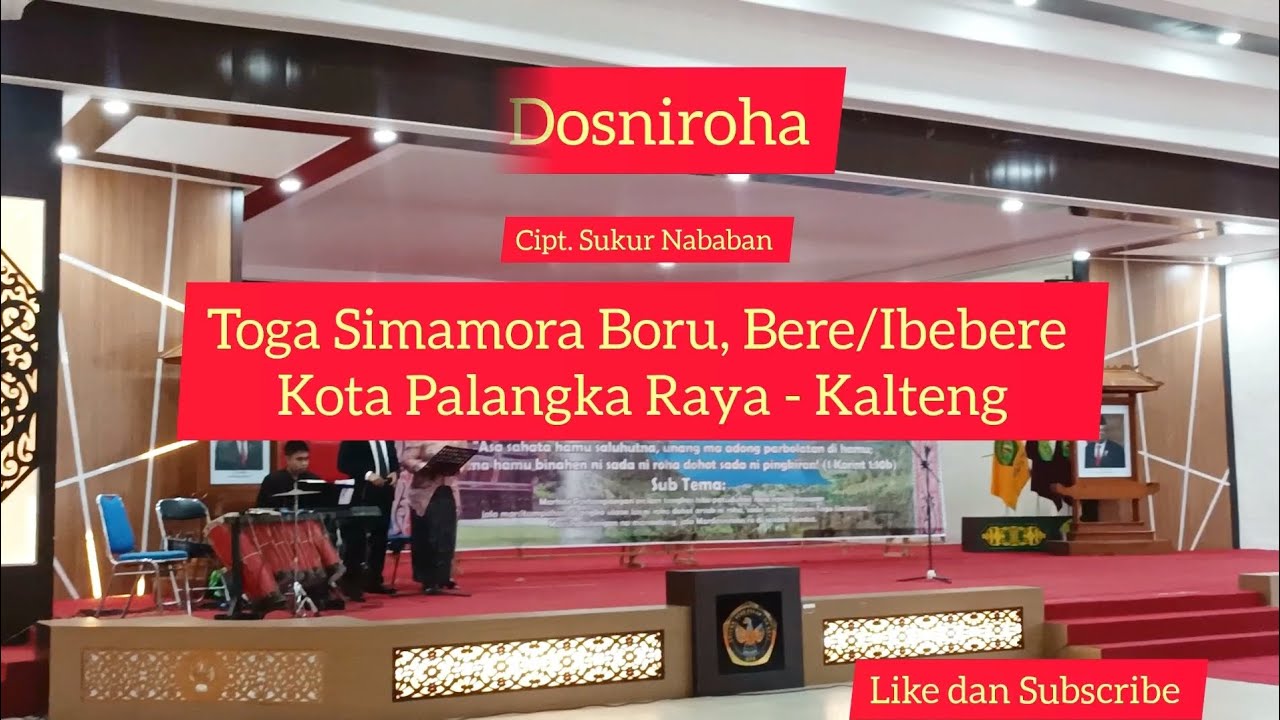 Dosniroha - Toga Simamora Kota Palangka Raya Kalteng - YouTube