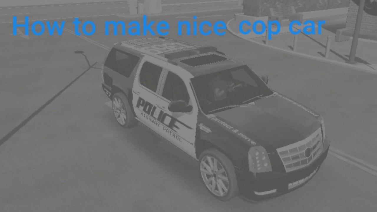 How to make nice police car in car parking multiplayer (short tutorial ...