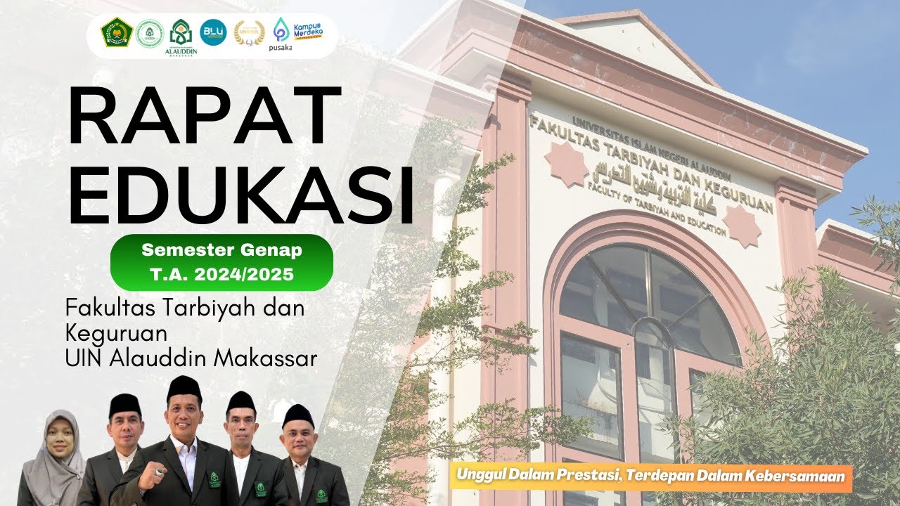 [LIVE] Rapat Edukasi Fakultas Tarbiyah dan Keguruan UINAM 2025 - YouTube