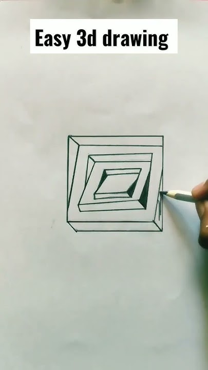 easy 3d drawing tutorial | 3d drawing tutorial - YouTube