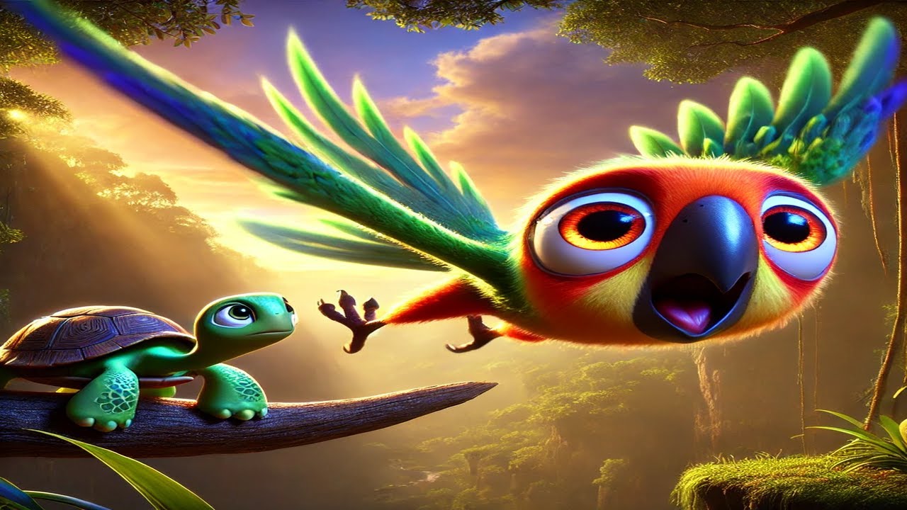 🌟 The Parrot Who Flew Through Fear 🦜 | An Inspiring Bedtime Story for ...