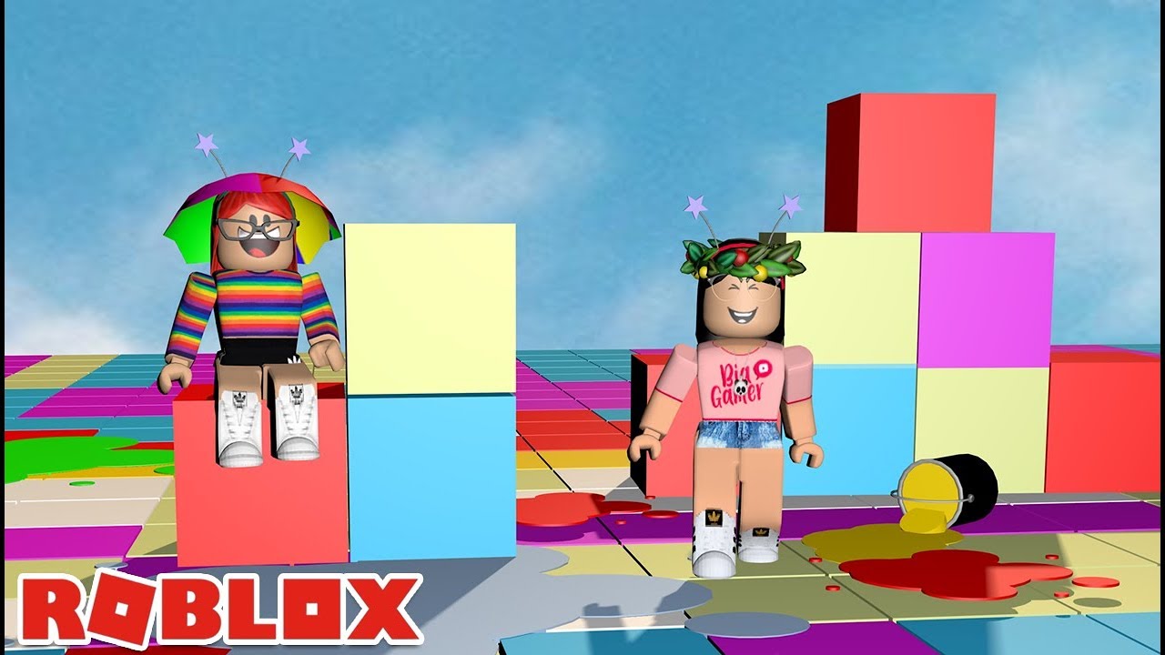 BATALHA DE CORES NO ROBLOX! (Colour Cubes) I BiaGamer - YouTube