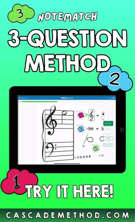 NoteMatch – 3 Question Method - Cascade Method Boom Cards - YouTube