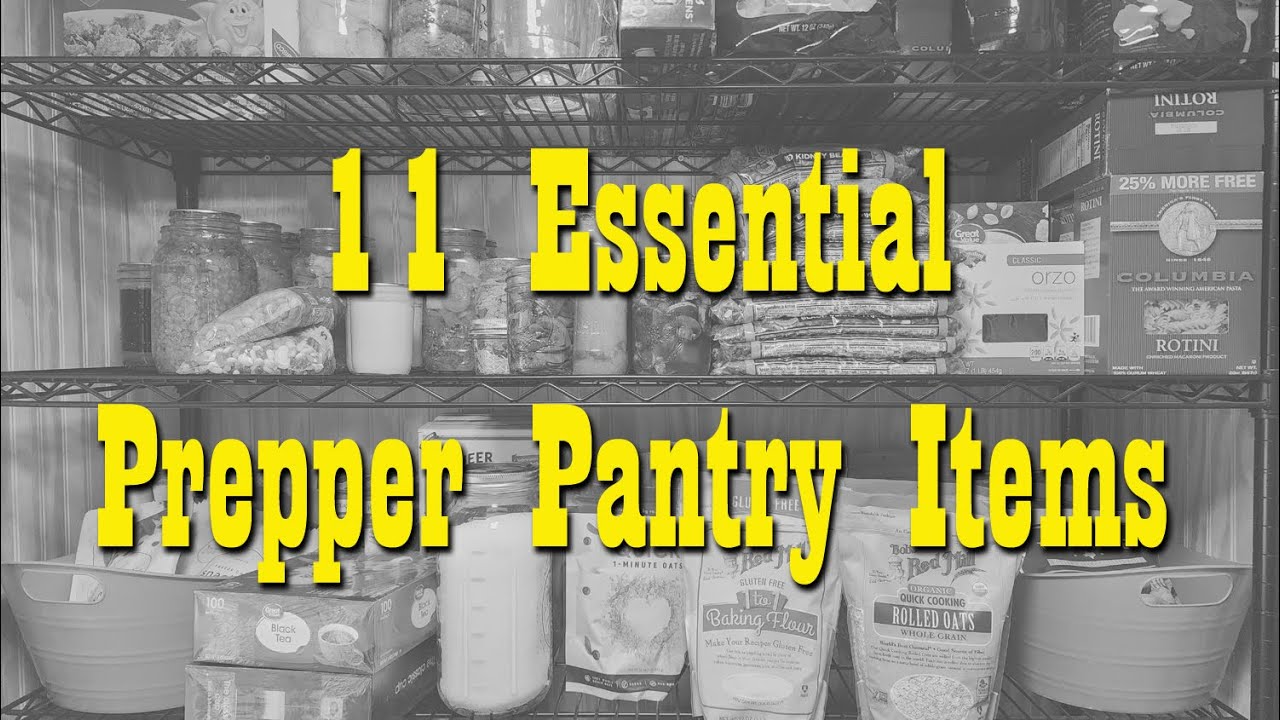 Essential Prepper Pantry Items we all MUST Have! - YouTube