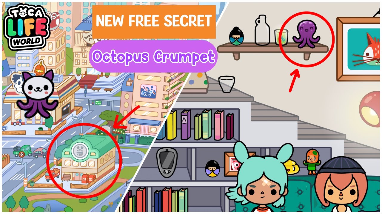 🐙New Free Secret Octopus Crumpet 😍| Free Crumpet in Tocalifeworld ...