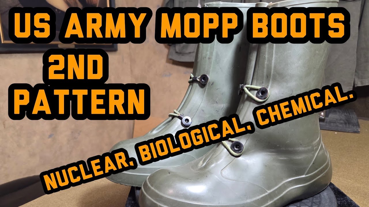 US ARMY MOPP OVER-BOOTS 2nd PATTERN - YouTube