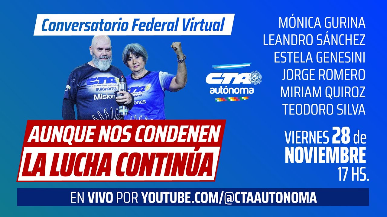 Conversatorio "Aunque nos condenen, la lucha continúa" - YouTube