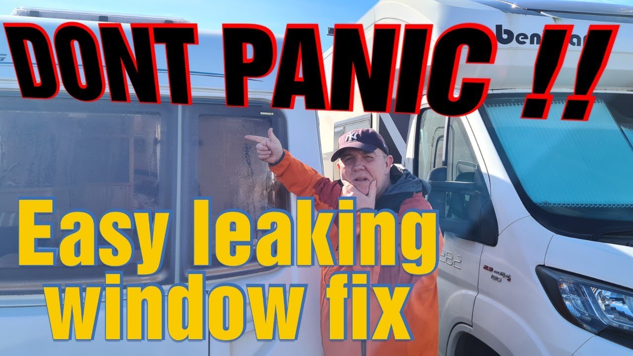 Easy fix to caravan leaking windows - YouTube