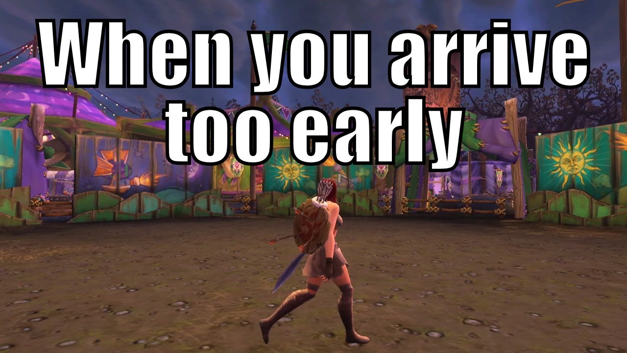 When you arrive too early - WoW Darkmoon Faire - World of Warcraft ...