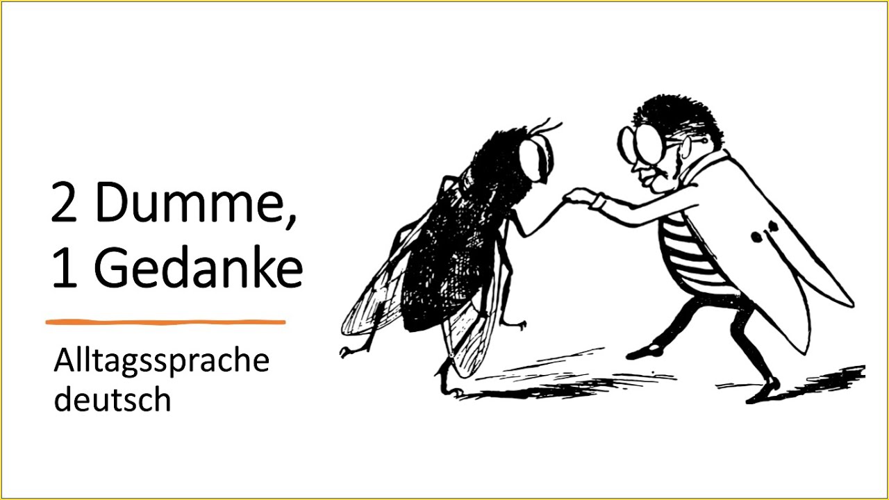 2 Dumme Ein Gedanke Fragen