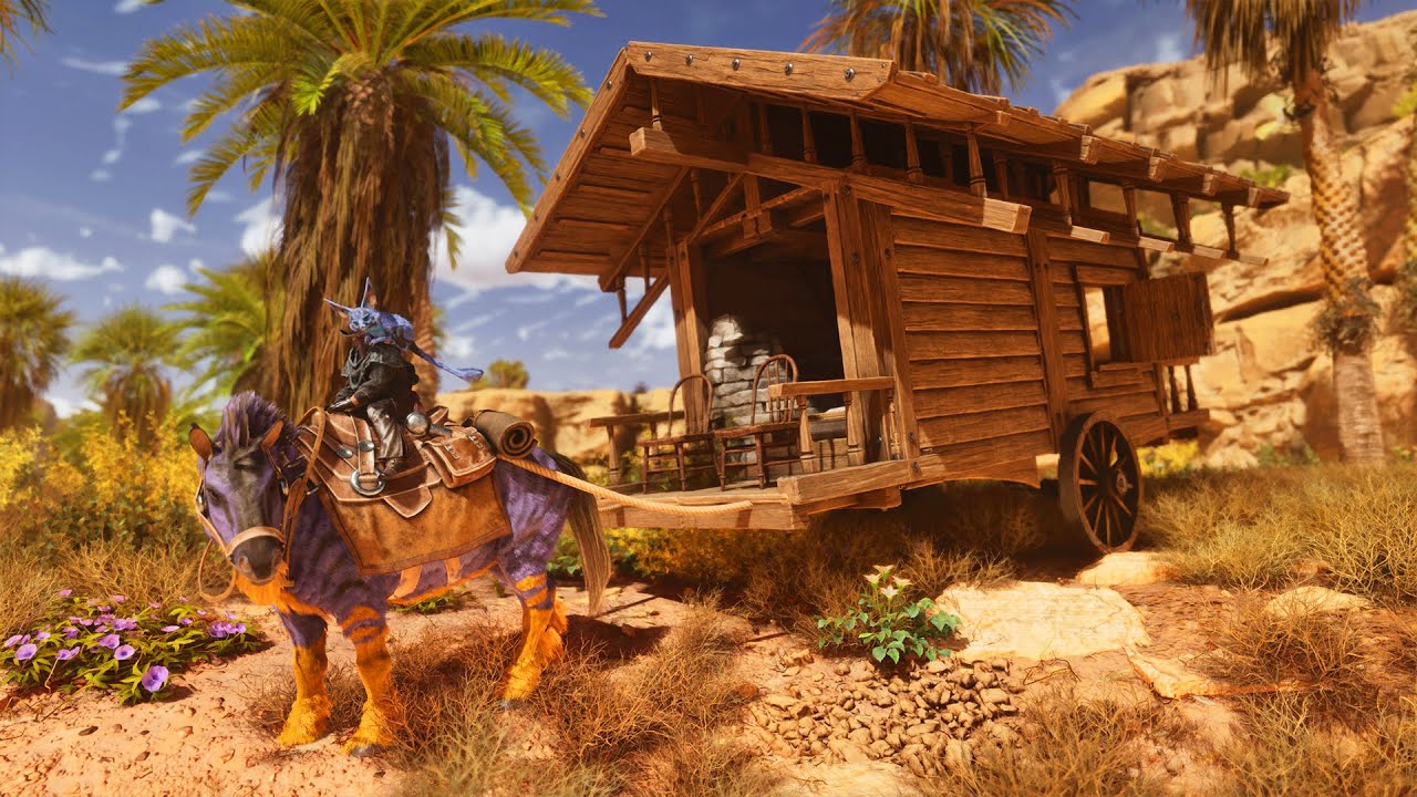 I Built a Nomadic Home on Wheels to Explore Scorched Earth in ARK ...