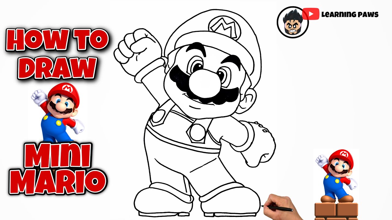 How To Draw Mini Mario | Super Mario Bros #drawing #howtodraw #mario ...