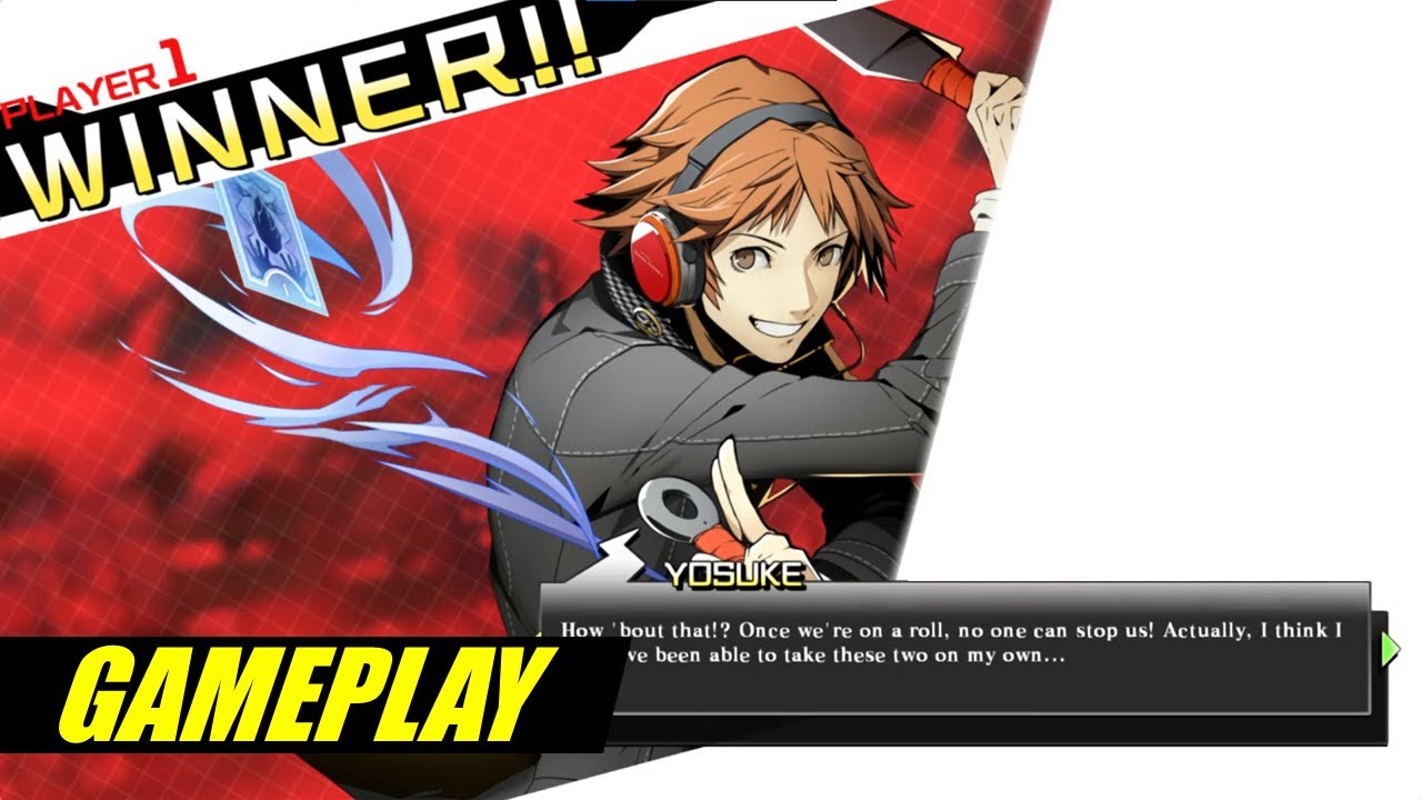 Yosuke Hanamura's Gameplay in BlazBlue: Cross Tag Battle - YouTube