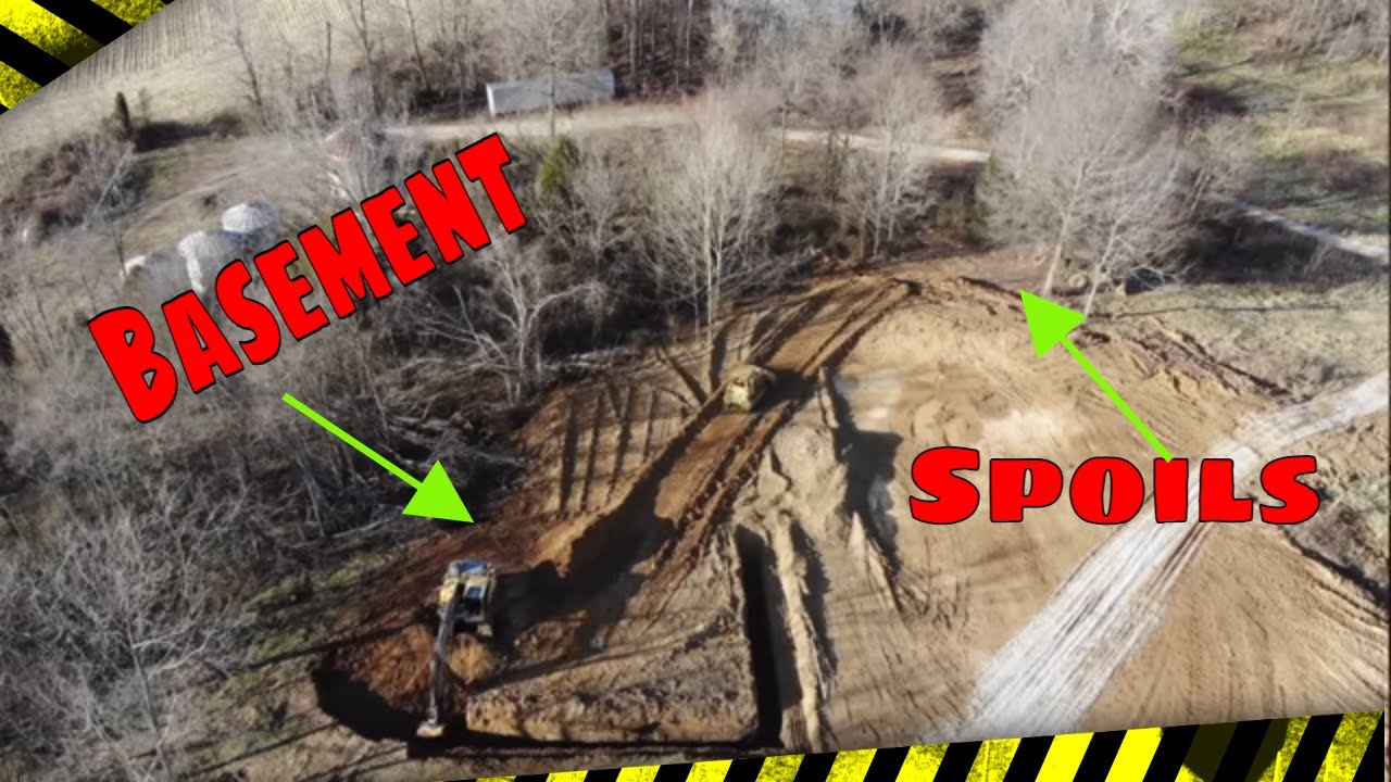 Digging a Large and Deep Basement with excavator and dozer for the Next ...