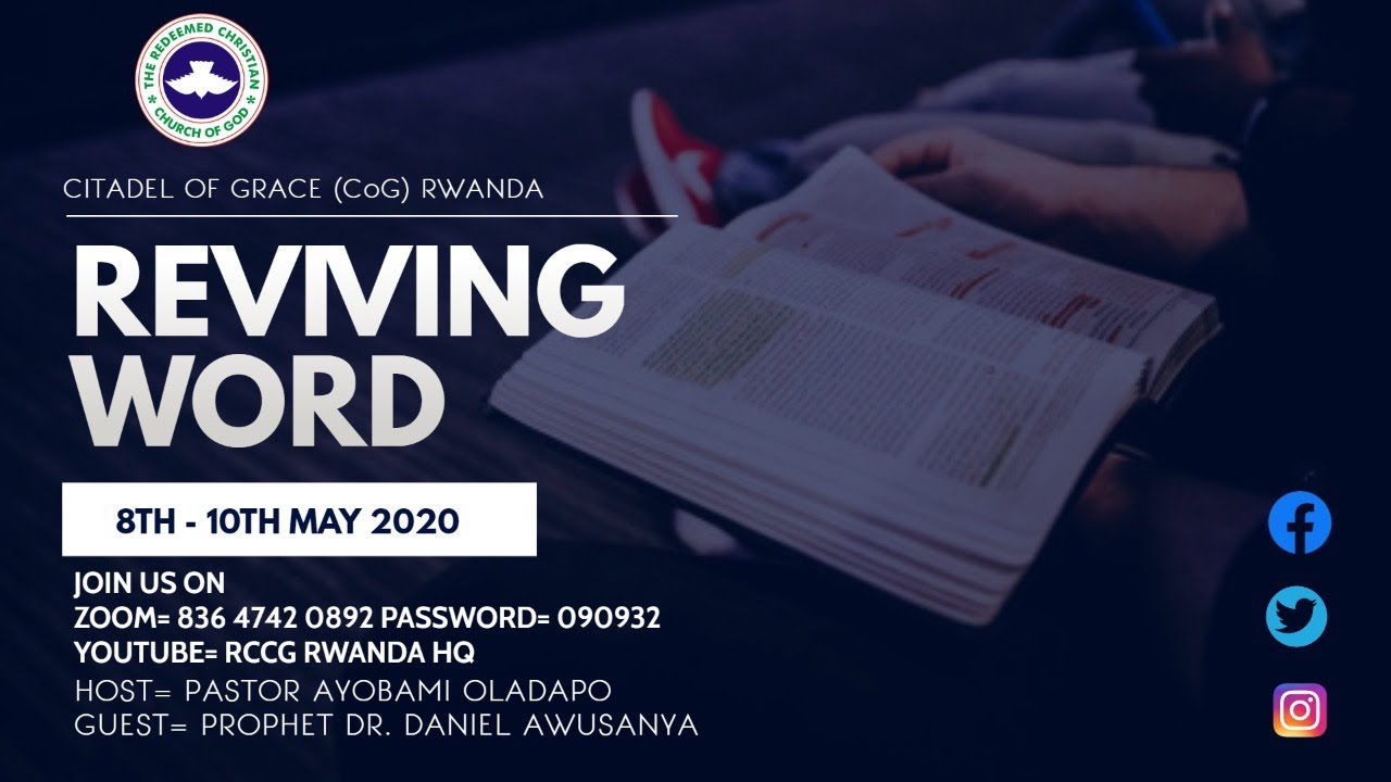 REVIVING WORD (Day 1) | 8/5/2020 | RCCG Rwanda - YouTube