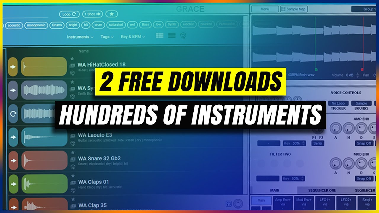 Using Waves Cosmos & The Grace Sampler To Make Instruments - YouTube