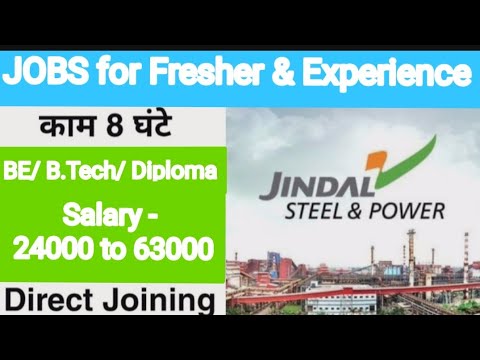JINDAL GROUP JOB Vacancy 2022 #October #FresherJobs #ExperienceJobs # ...