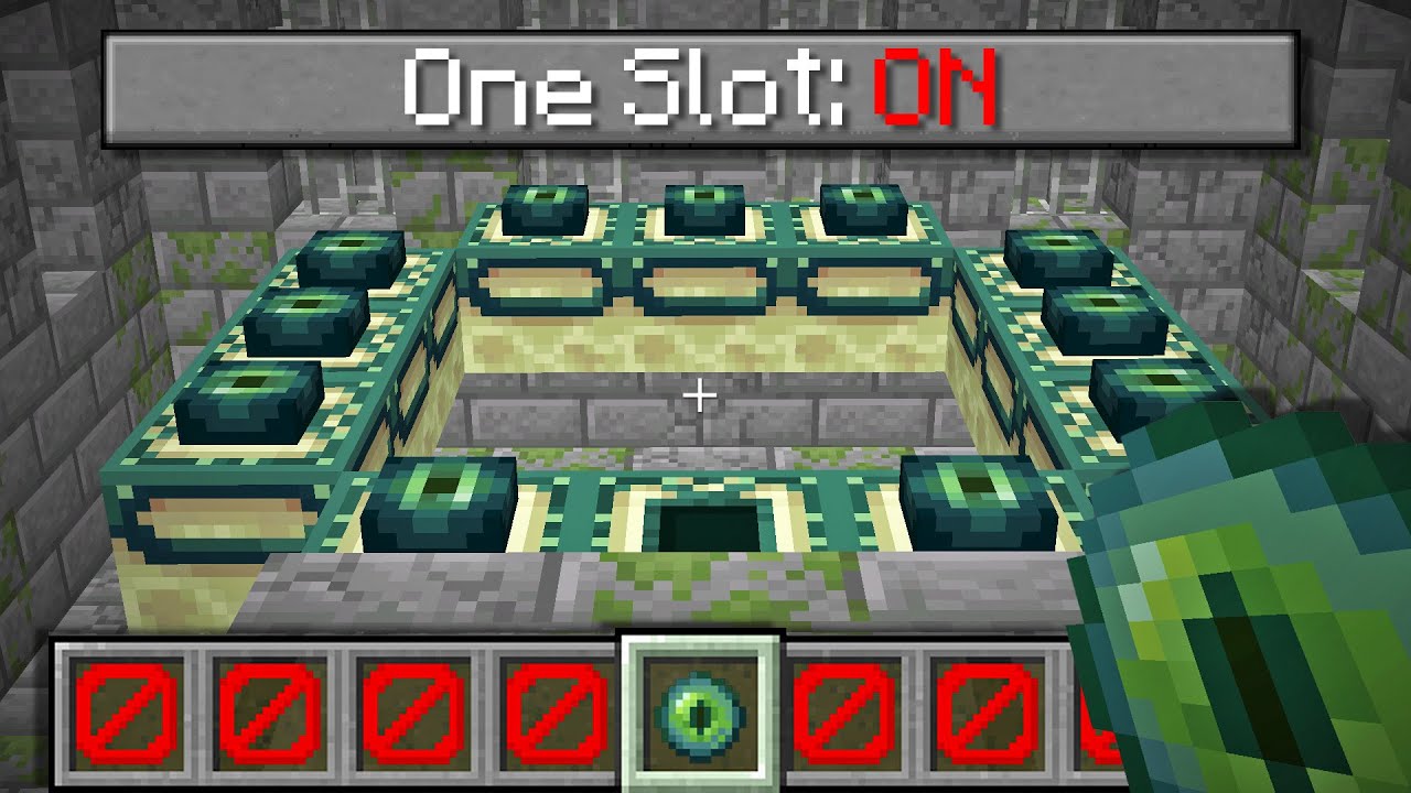 Can You Beat Minecraft With One Inventory Slot? - YouTube
