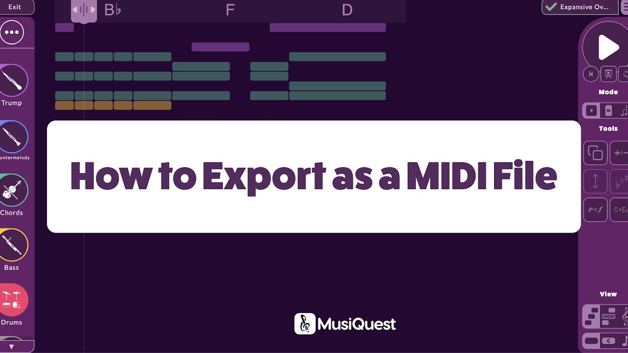 How to Export Your Song as a MIDI File - YouTube