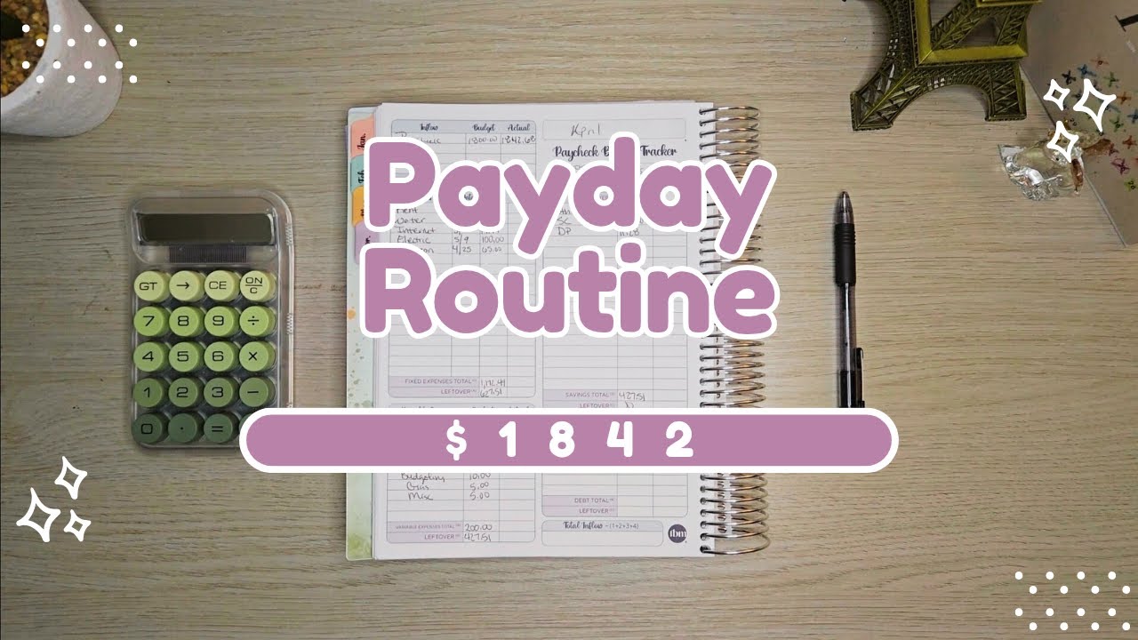 $1842 Payday Routine | HOUSE CLOSING DAY | #budgetwithme #savings # ...