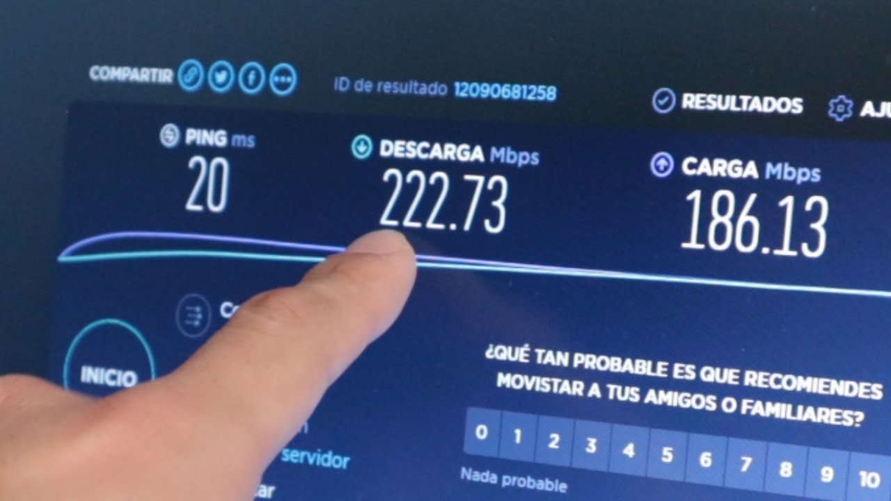 VELOCIDAD DE INTERNET EN CHILE | MOVISTAR FIBRA ÓPTICA | TEST WIFI ...