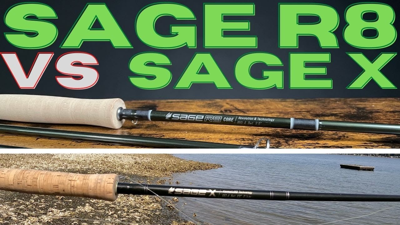 9'6" 6wt Sage R8 VS Sage X Fly Rod Comparison - YouTube