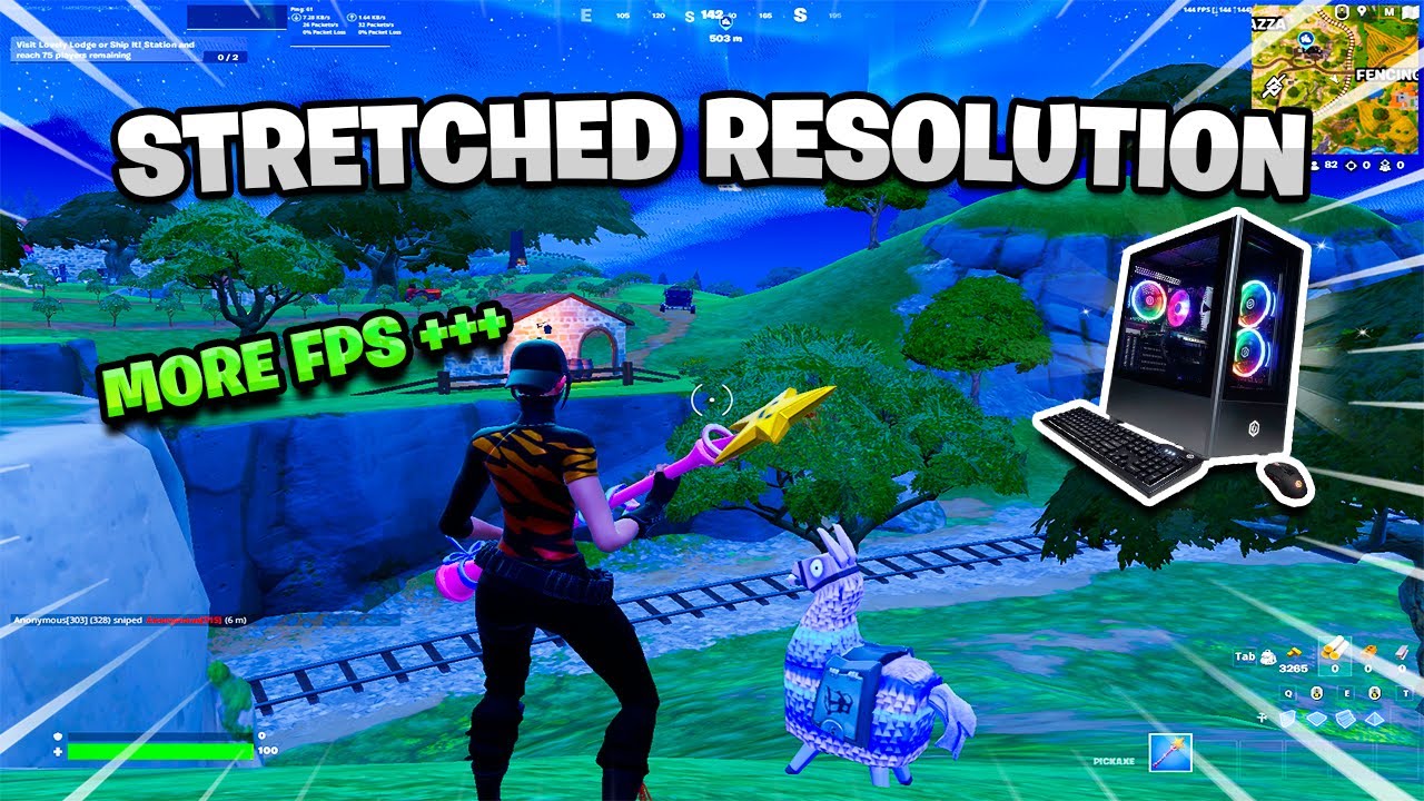 How to get Stretched Resolution in FORTNITE Chapter 5 | NVIDIA Method ...
