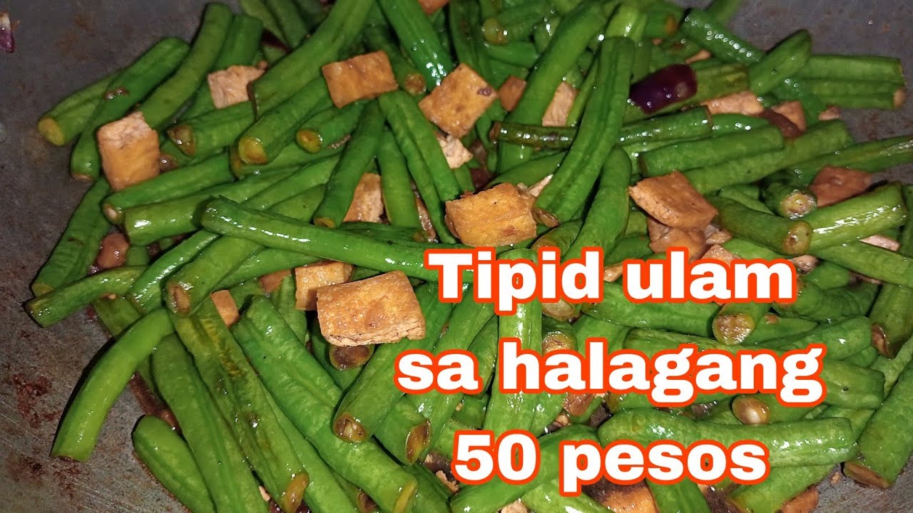 Adobong batong/sitaw namay tofu (50 pesos may ulam kana kasya hanggang ...