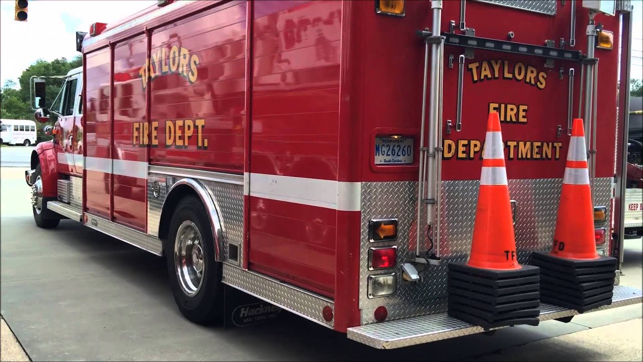 WALK AROUND OF THE TAYLORS FIRE DEPARTMENT'S RESCUE 1 AT THEIR STATION ...