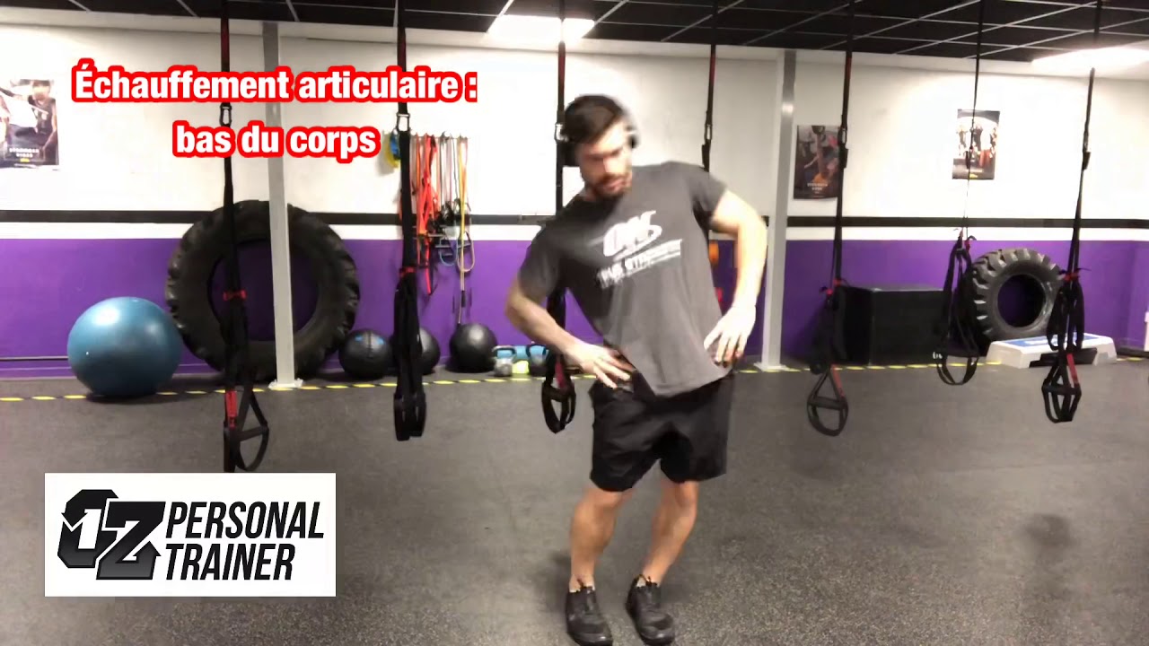 Warm Up : Échauffement articulaire bas du corps - YouTube