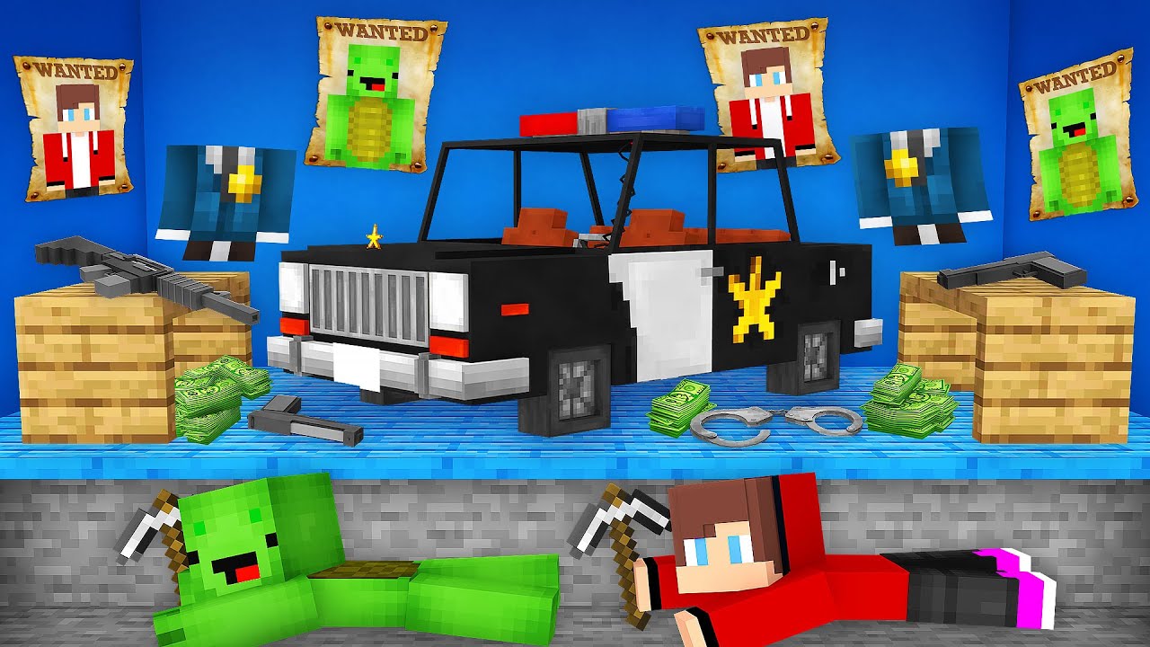 Mikey and JJ Found This Secret FBI Base in Minecraft (Maizen) - YouTube