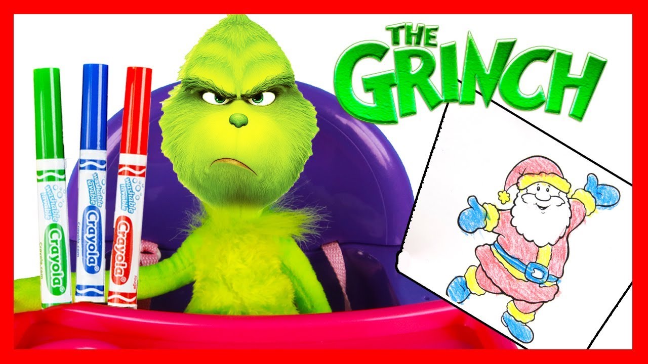 The Grinch Movie 3 Marker Challenge vs RALPH Breaks the Internet Santa ...
