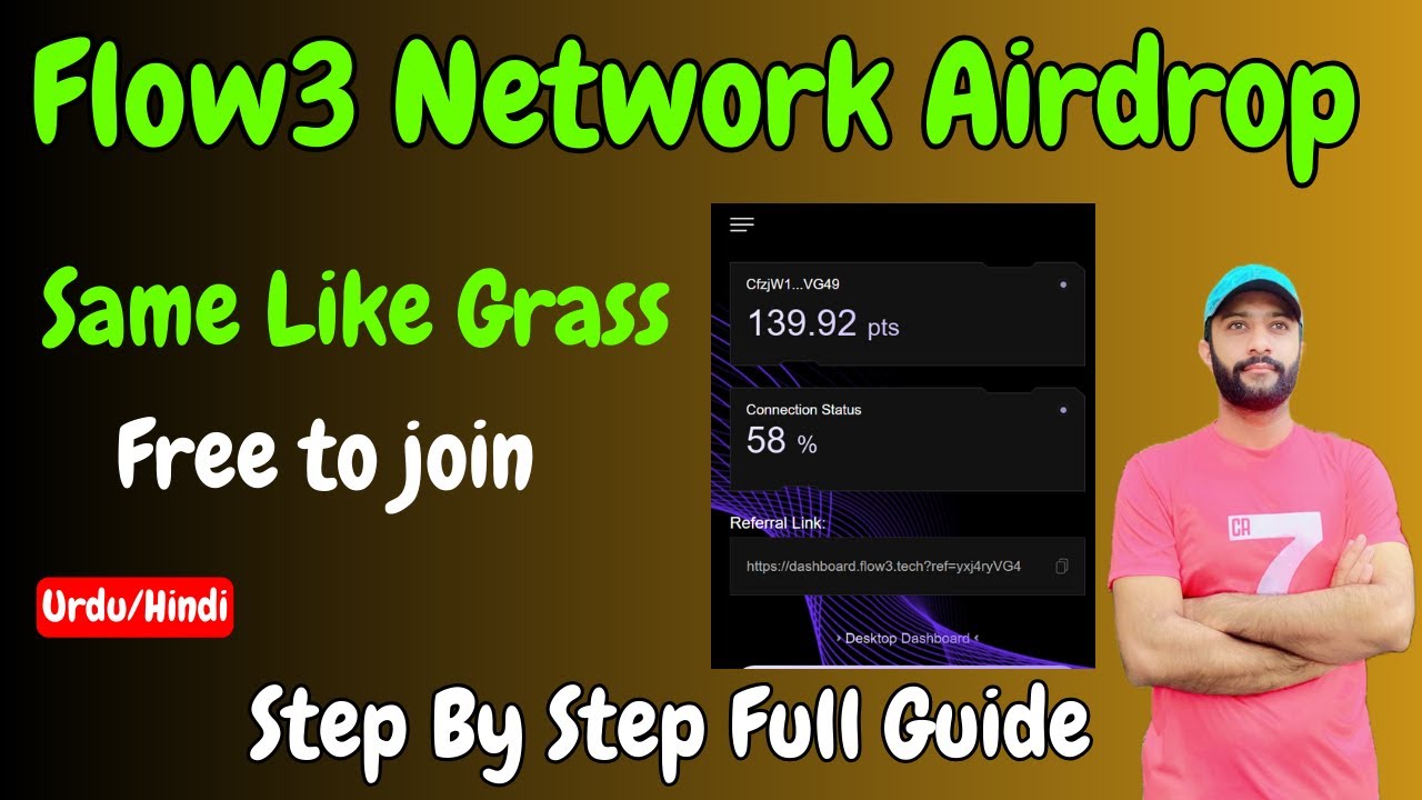 Flow3 Network Airdrop | How To Join Step By Step Full Guide ...