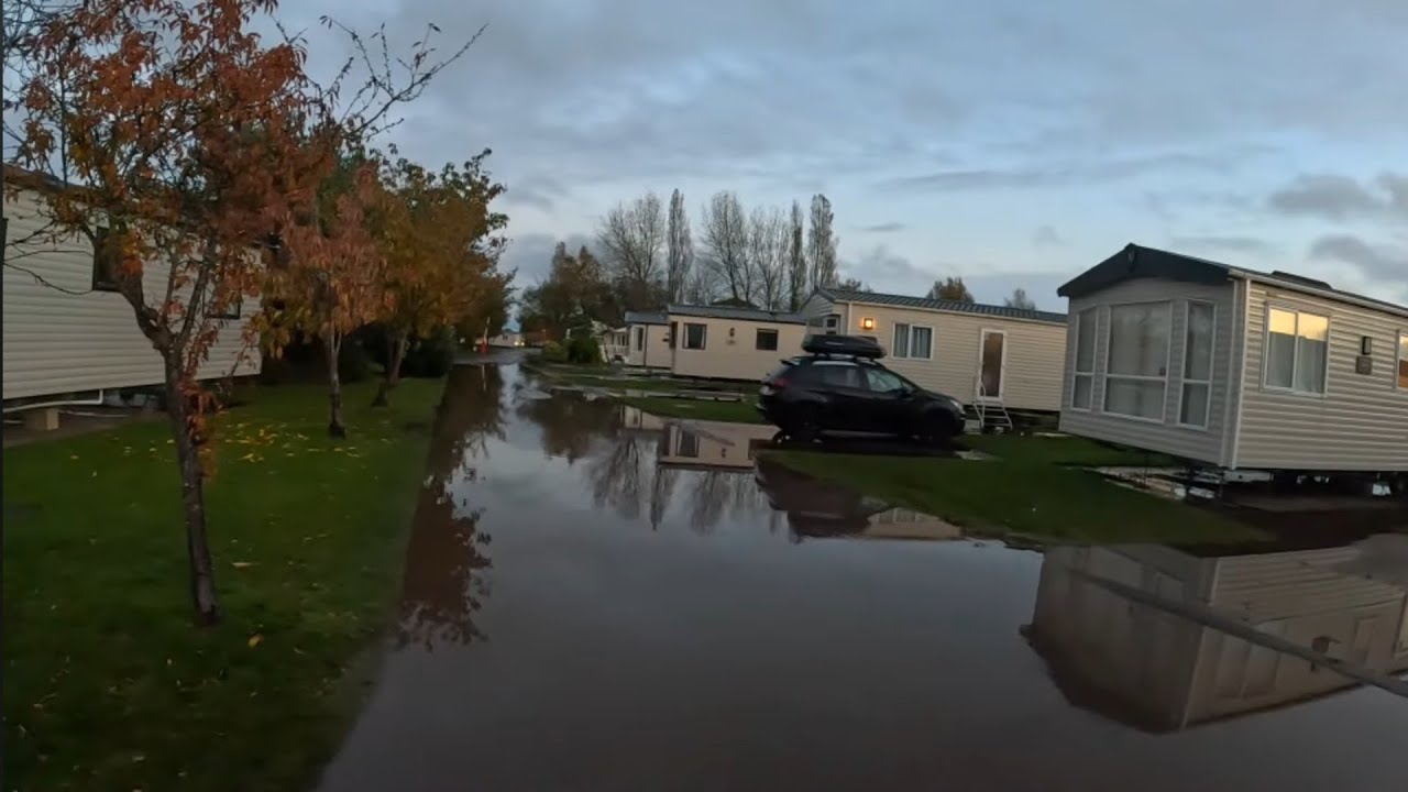 Living In A Flooded Caravan Site - YouTube