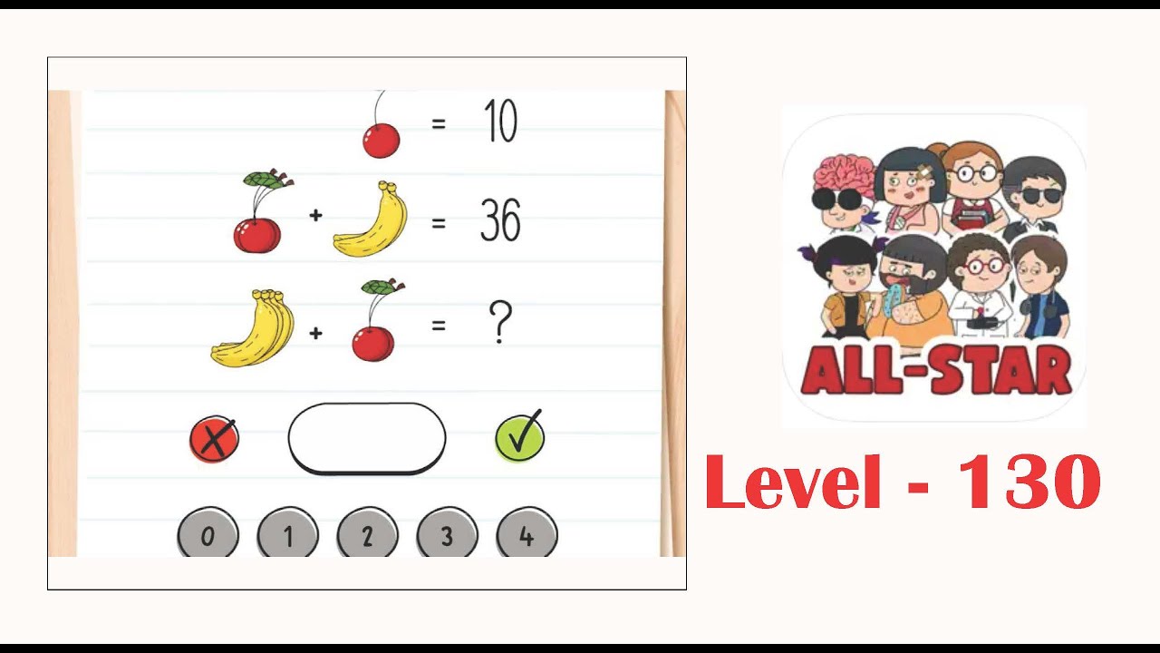 Brain test all star level 130 Can you solve this? - YouTube