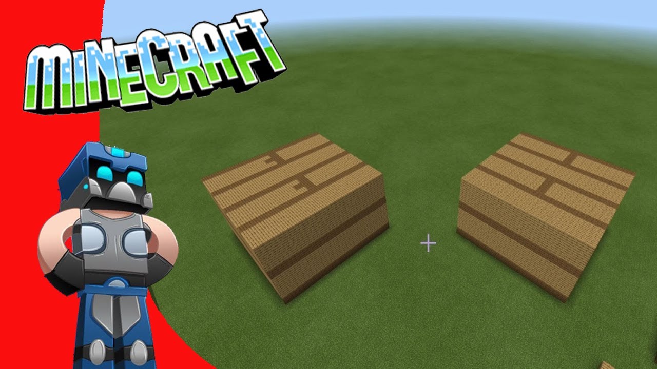Minecraft: Como hacer Losa madera 3D Tutorial - YouTube