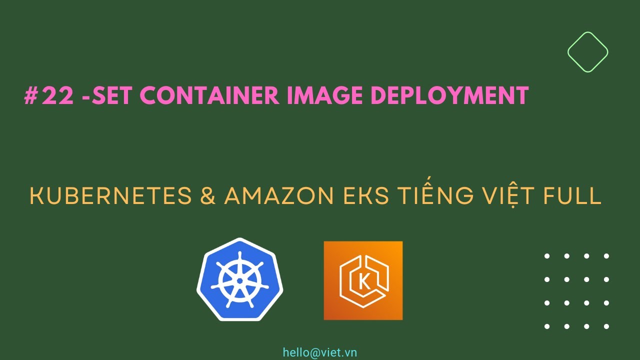 #22 Set Container Image on Deployment K8s | Học Kubernetes & Amazon EKS ...