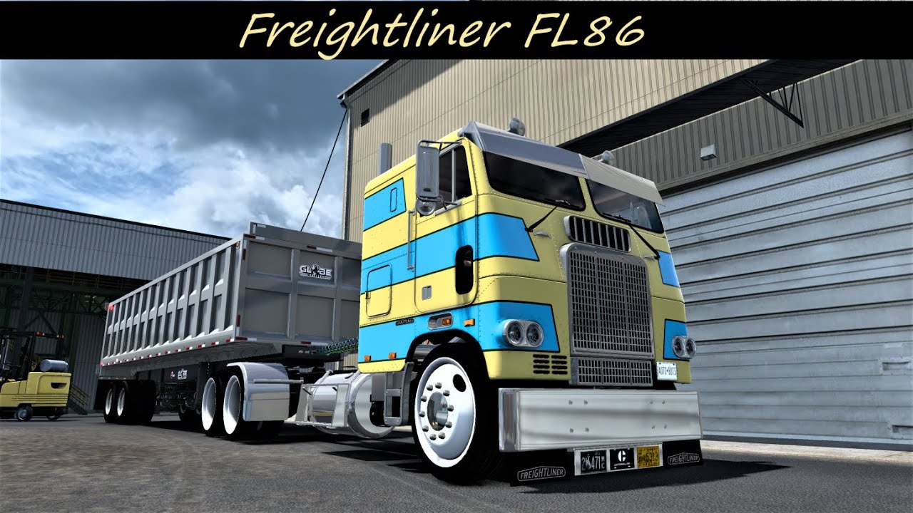 Freightliner FL86 Globe Dump HFG Combo Wood Shavings Haul throught Bend ...