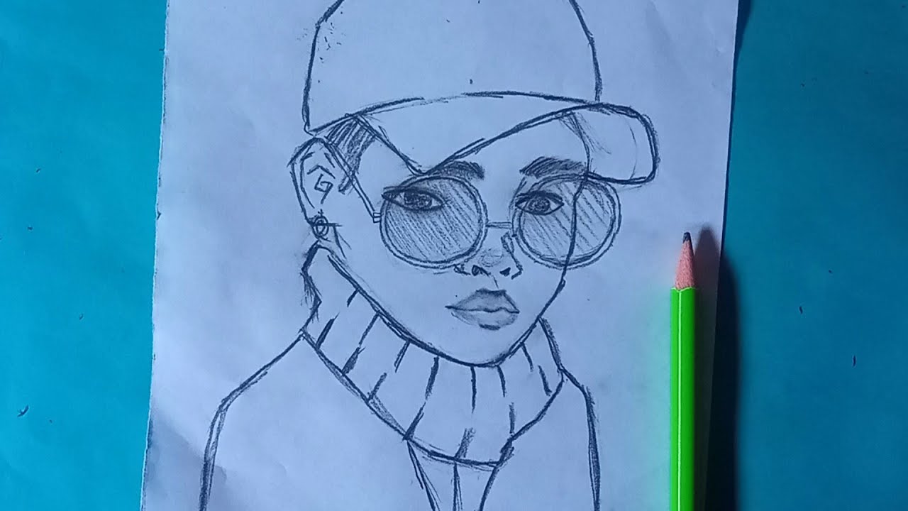 How to make a simple dro || step by step pencil dro \ BTS boy dro - YouTube